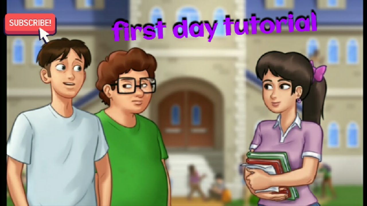 FIRST DAY TUTORIAL IN SUMMERTIME SAGA - YouTube