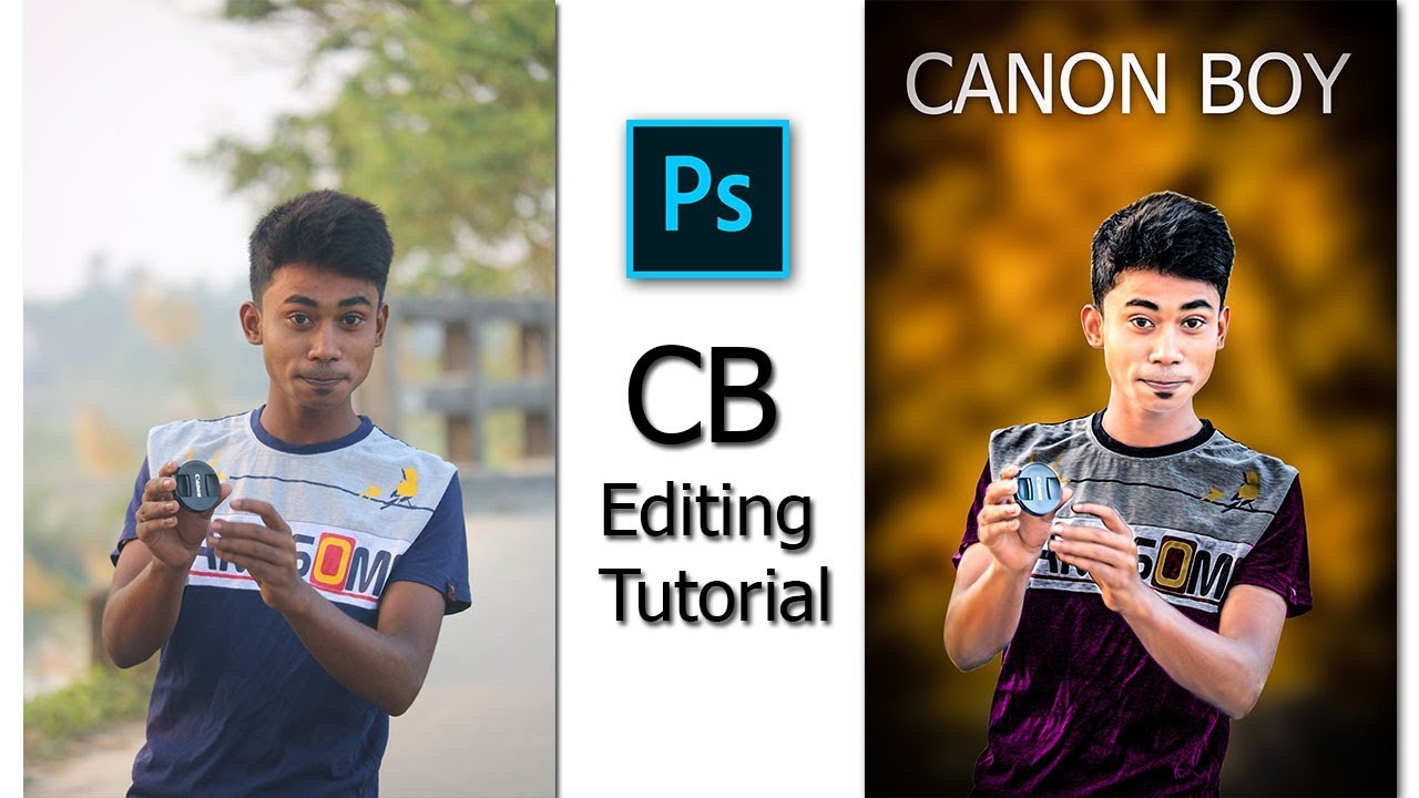 Canon Boy CB Editing Tutorial | Photoshop CB Edit | Face Editing - YouTube