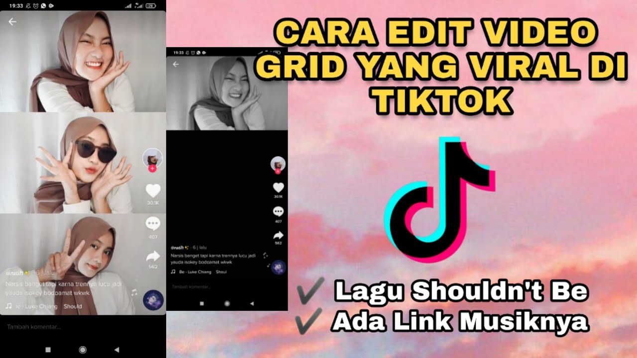 Cara Edit Video Grid Viral Di Tiktok - YouTube