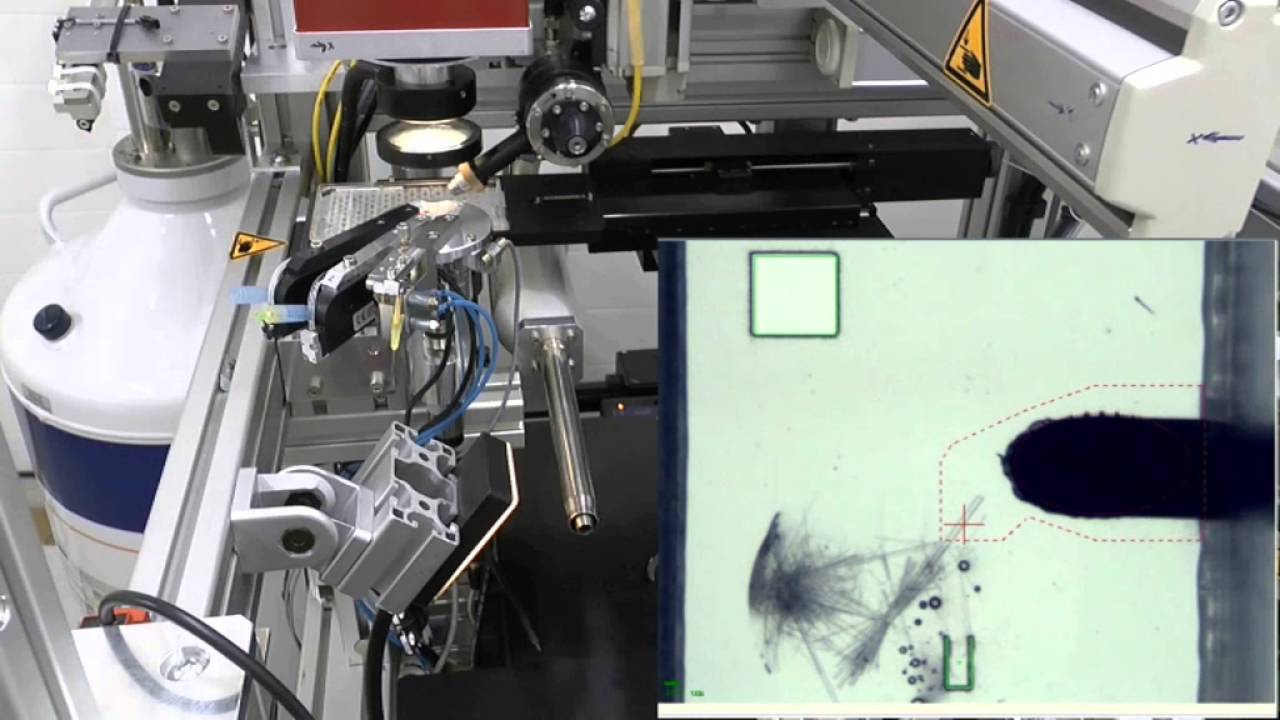 Automated harvesting and processing of protein crystals through laser ...