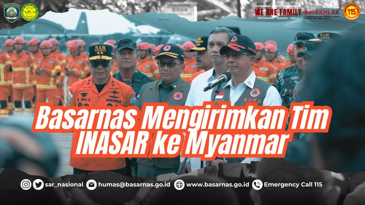 Basarnas Mengirimkan Tim INASAR ke Lokasi Terdampak Gempa Bumi di ...