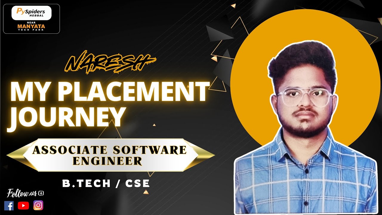 NARESH LANDS DREAM JOB AS ASSOCIATE SOFTWARE ENGINEER - YouTube