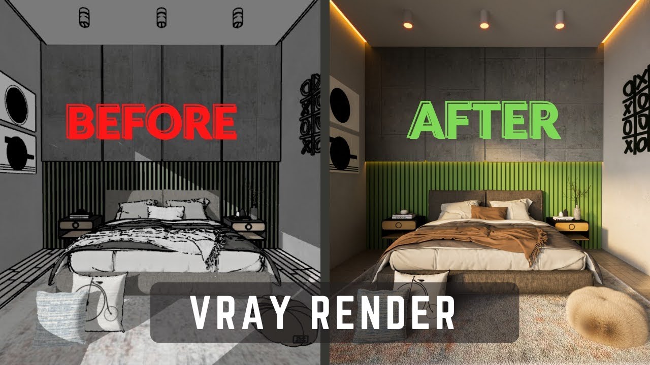Vray 5 For Sketchup Realistic Interior Rendering Tutorial | sketchup ...