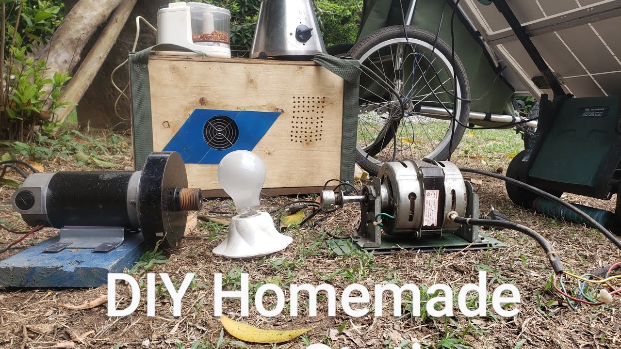 DIY inverter generator from old UPS and lithium batteries - YouTube