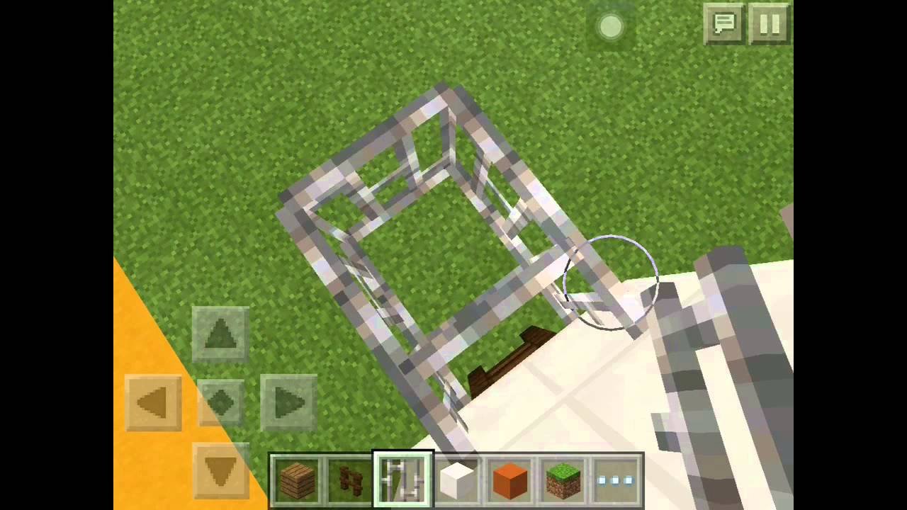 Como hacer una canasta de basketbol en minecraft pe - YouTube