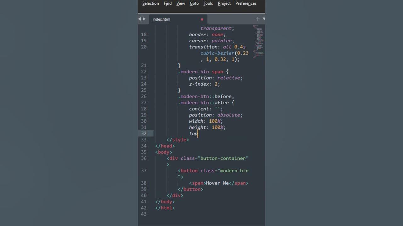 Button Hover Effect CSS #shorts - YouTube