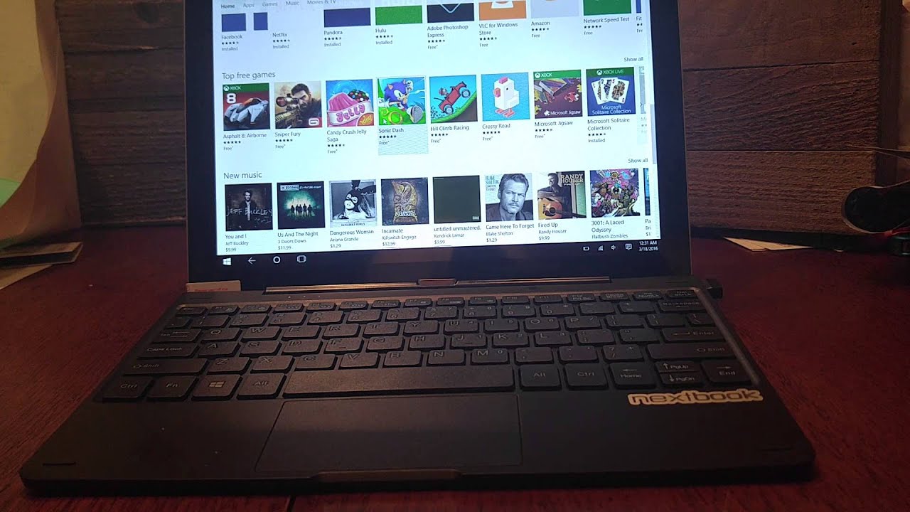 Nextbook Flexx 10.1 WITH Windows 10 - YouTube