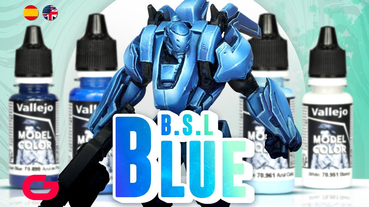 How to paint BLUE using B.S.L. Vallejo System 💙 - YouTube