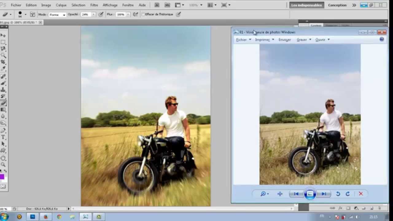 tutorial: How to modify the images by photoshop and make it appear like ...