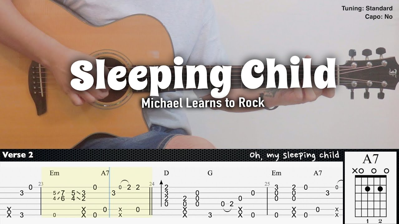 Sleeping Child - MLTR | Fingerstyle Guitar | TAB + Chords + Lyrics ...