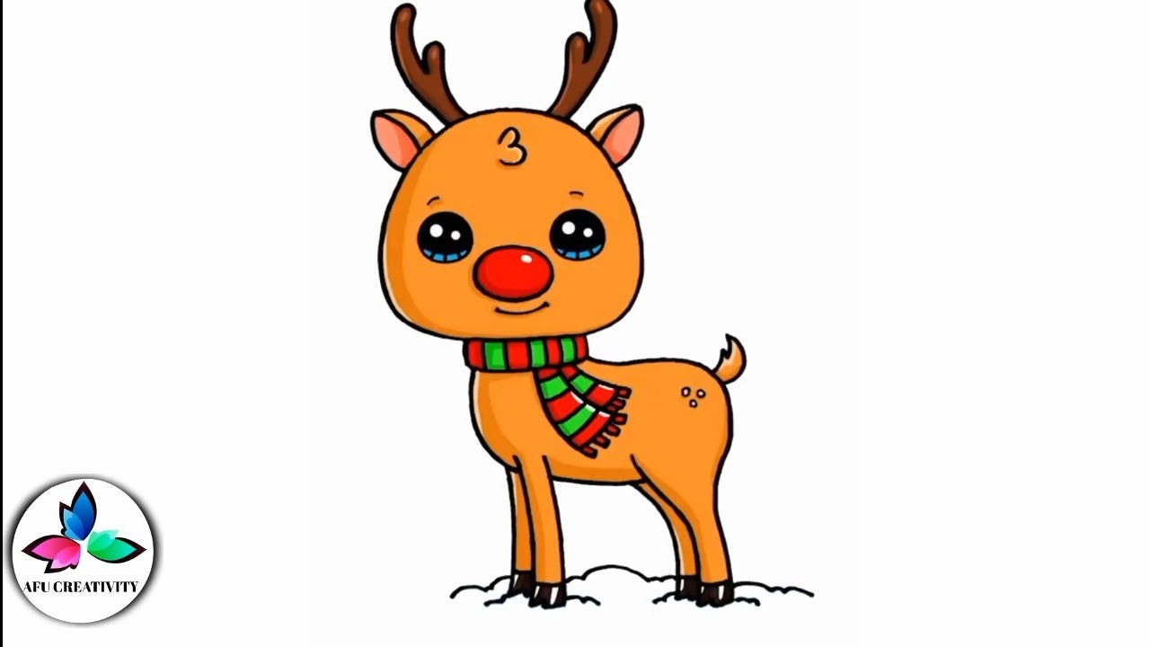 very easy deer 🦌 drawing /AFU Creativity ️💕💖 - YouTube