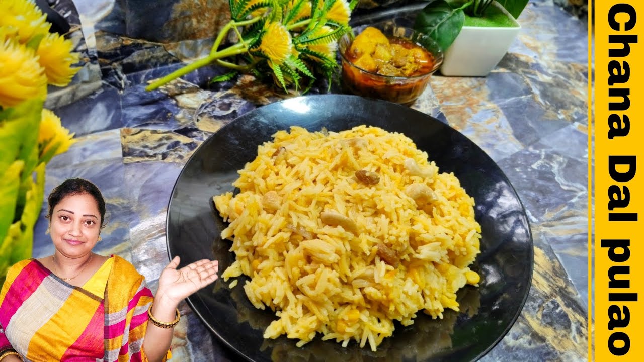 Chana Dal Pulao Recipe/ Festival Special Pulao Recipe/How to make Pulao ...