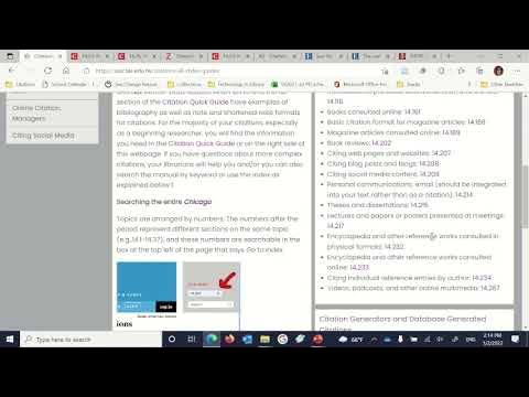 Citations Using Chicago Manual of Style 17th Edition - YouTube