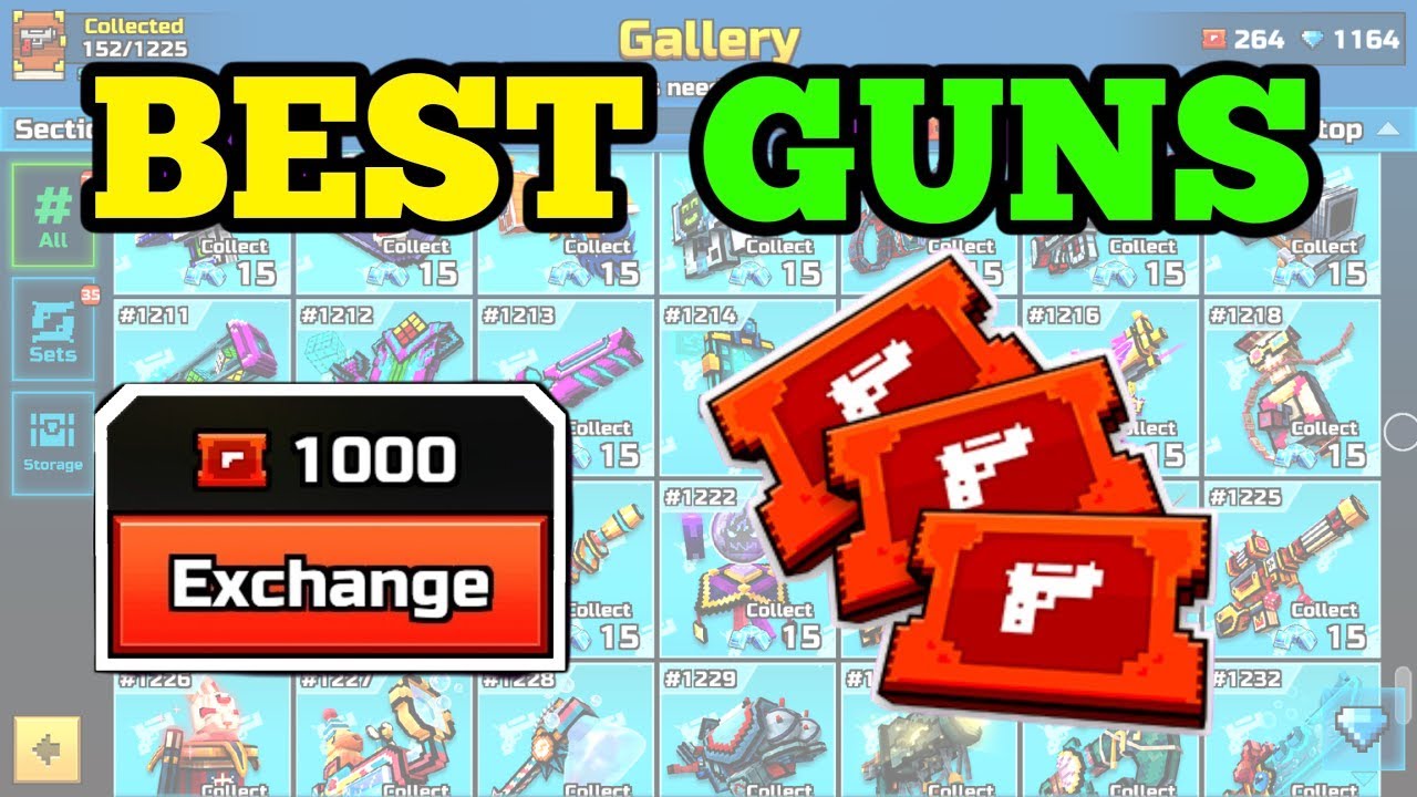 BEST WEAPONS To Buy For Coupons in the GALLERY in Pixel Gun 3D in 2025 ...
