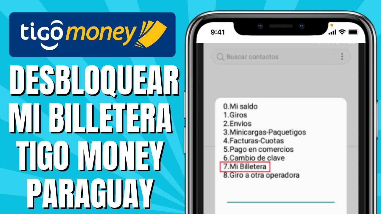 Cómo DESBLOQUEAR Mi Billetera TIGO MONEY Paraguay - YouTube