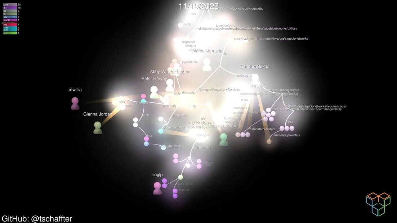 Git Activity Visualization with Gource - YouTube