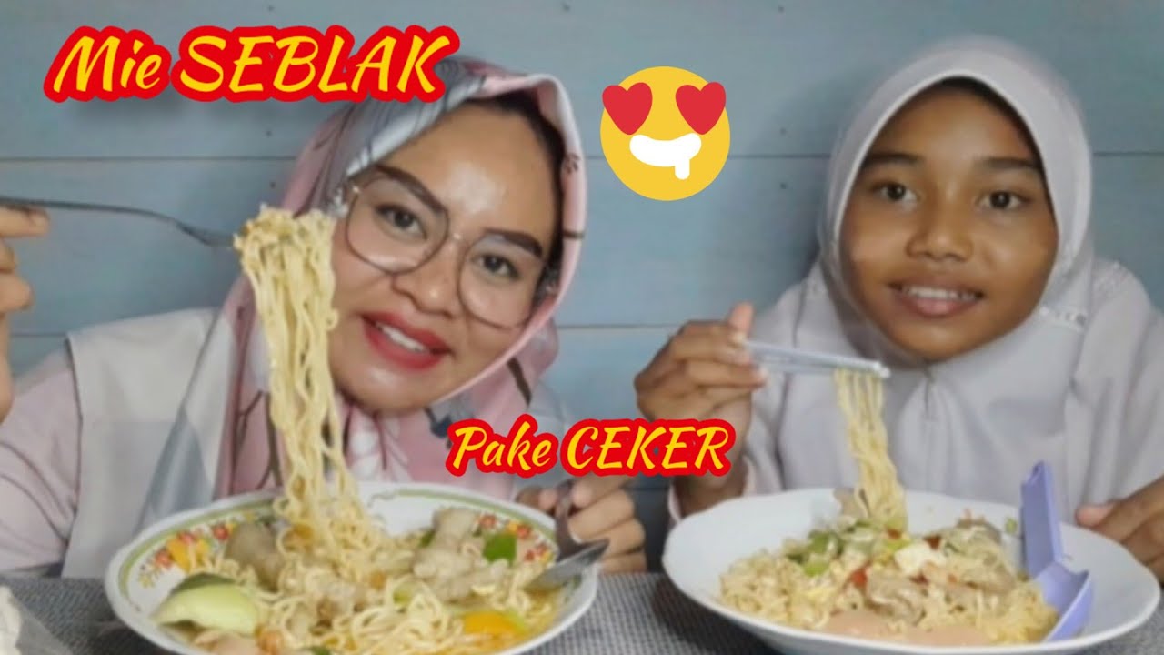 Mukbang Seblak Mie Ceker Bersama My Bocil Pulang Sekolah Request