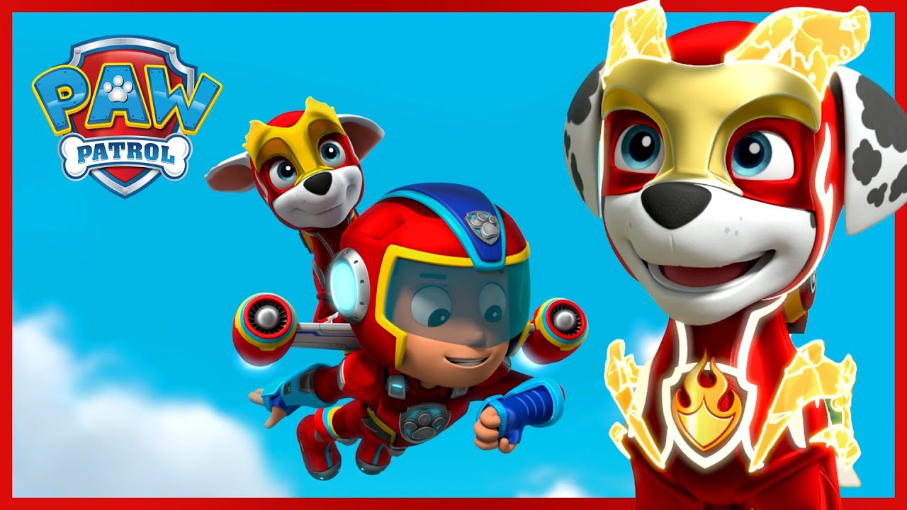Mighty Marshall Best Mighty Pup Moments +More | Paw Patrol | Cartoons ...