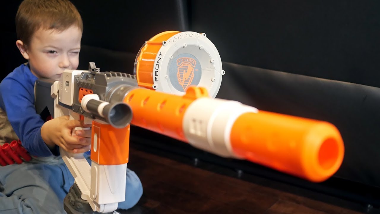 Nerf War: Gun BABY 12 - YouTube