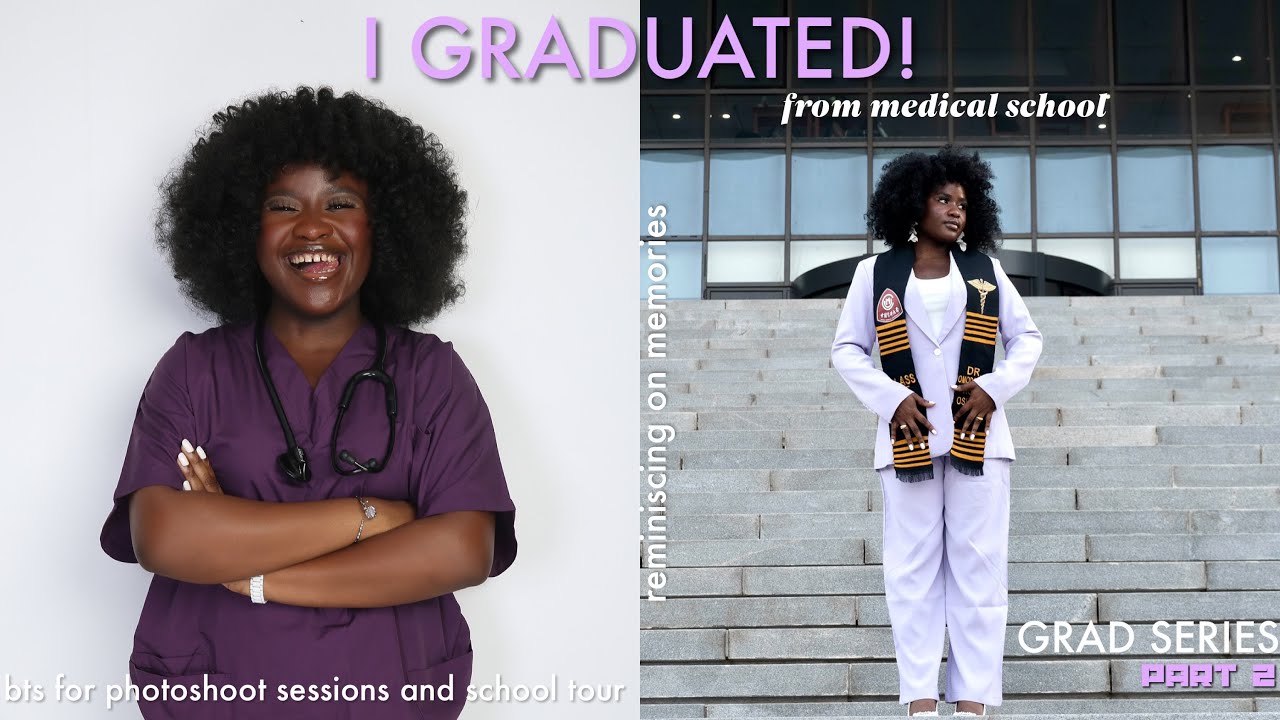 I GRADUATED FROM MEDICAL SCHOOL | photoshoots, school tour, getting my ...