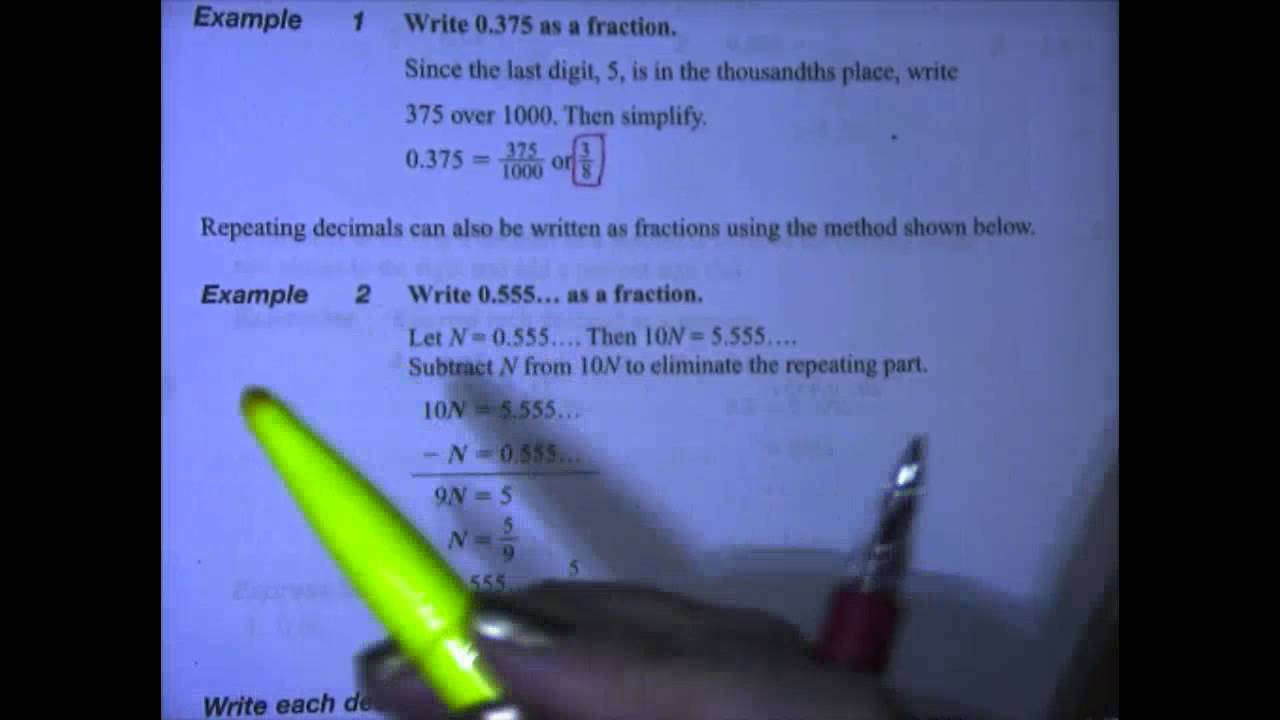 Skill 33 Writing Decimals As Fractions YouTube skill-33-writing-decimals-as-fractions-youtube