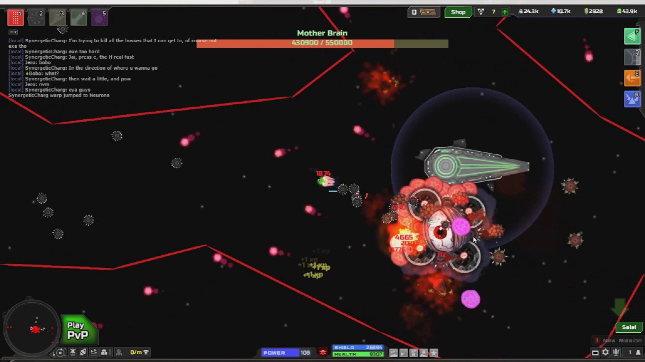 Astroflux - All bosses /HP - Fulzar - YouTube