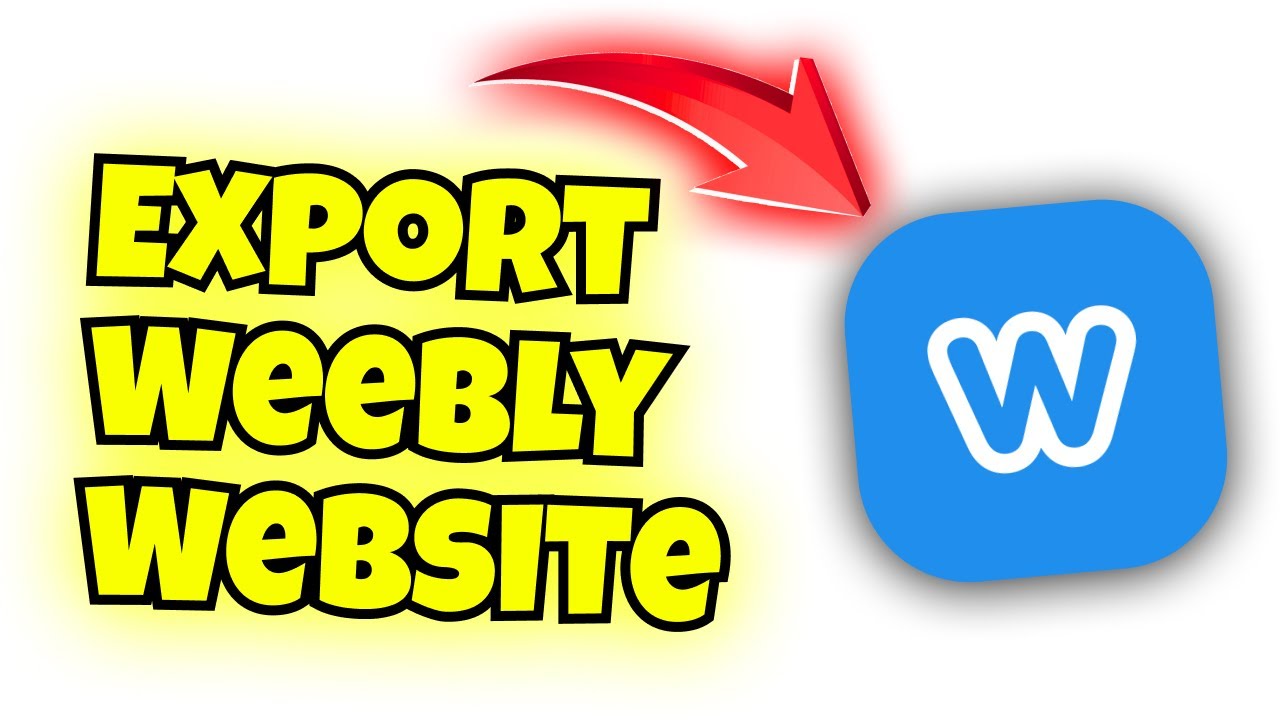 how to export weebly website - YouTube