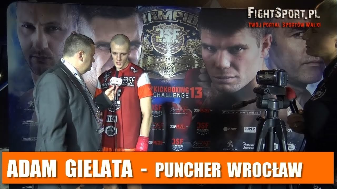 Adam Gielata po zwycięstwie na DSF Kickboxing Challenge 13 - YouTube