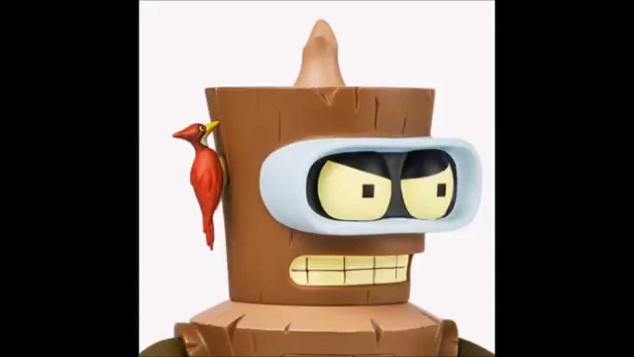 Futurama Wooden Bender toy HD kidrobot - YouTube