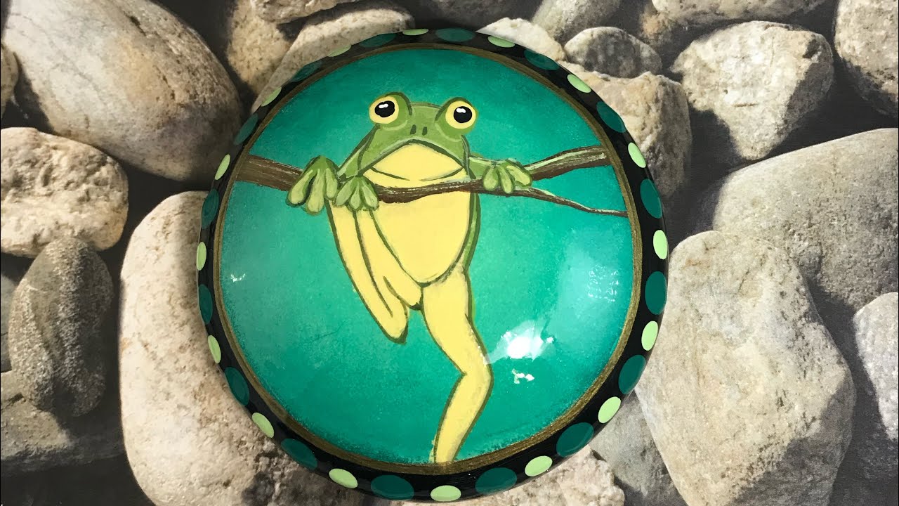 How to paint a frog - YouTube
