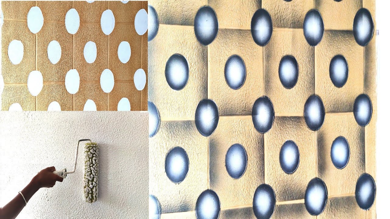 EXTERIOR TEXTURE BUBBLES DESIGN!!! Wall WALL PUTTY TEXTURE DESIGN ...