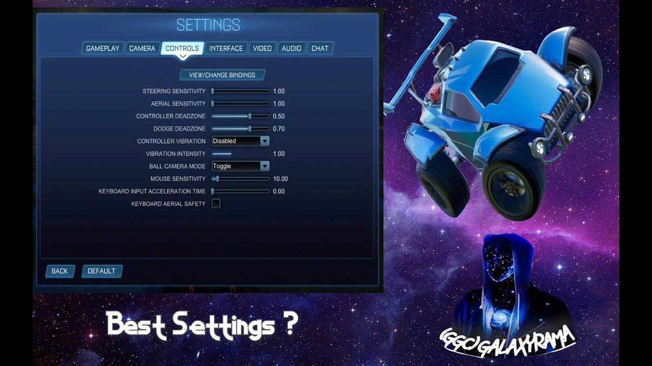 Best Rocket League settings of all time - YouTube