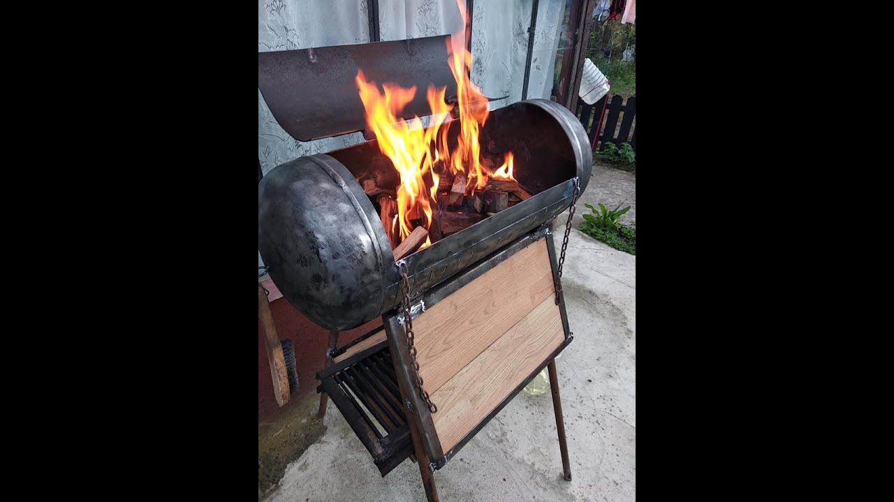 Gratar DIY din butelie GPL - YouTube