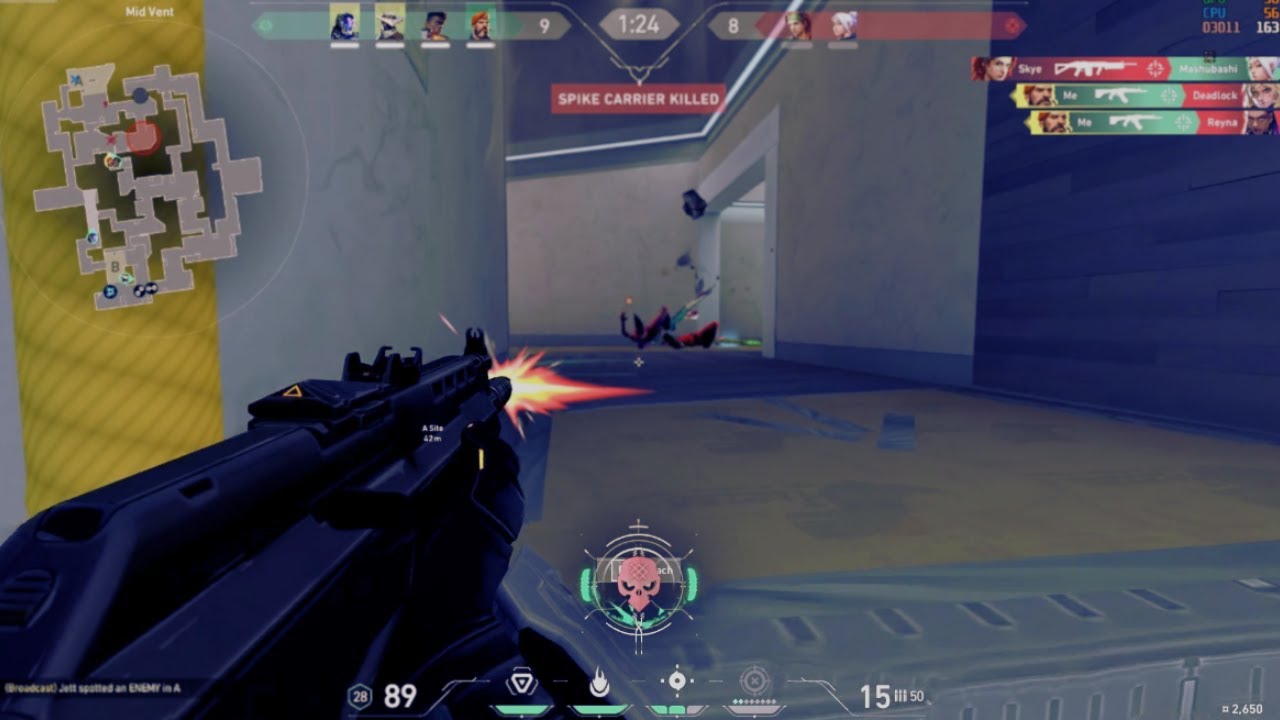 Rope double headshot vandal kill | Valorant WTF moment - YouTube
