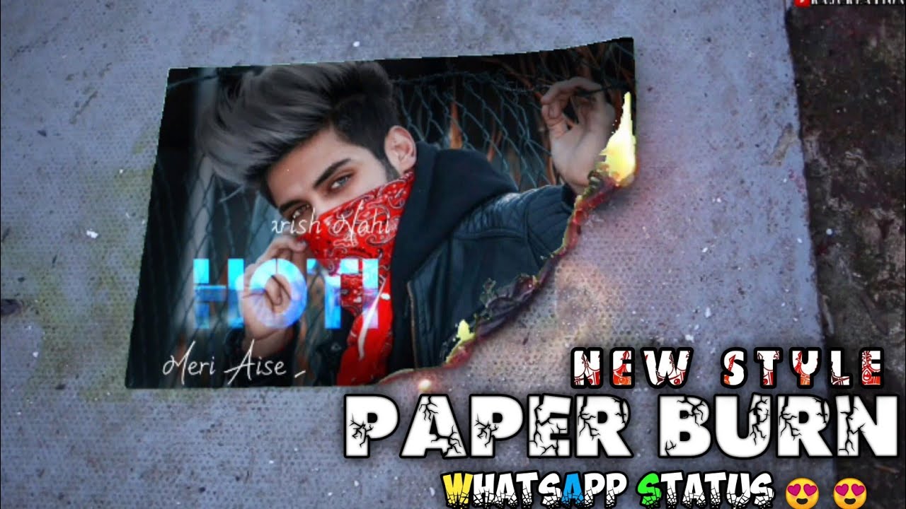 PAPER BURNING STATUS VIDEO 👌 EDITING TUTORIAL | IN KINEMASTER | - YouTube