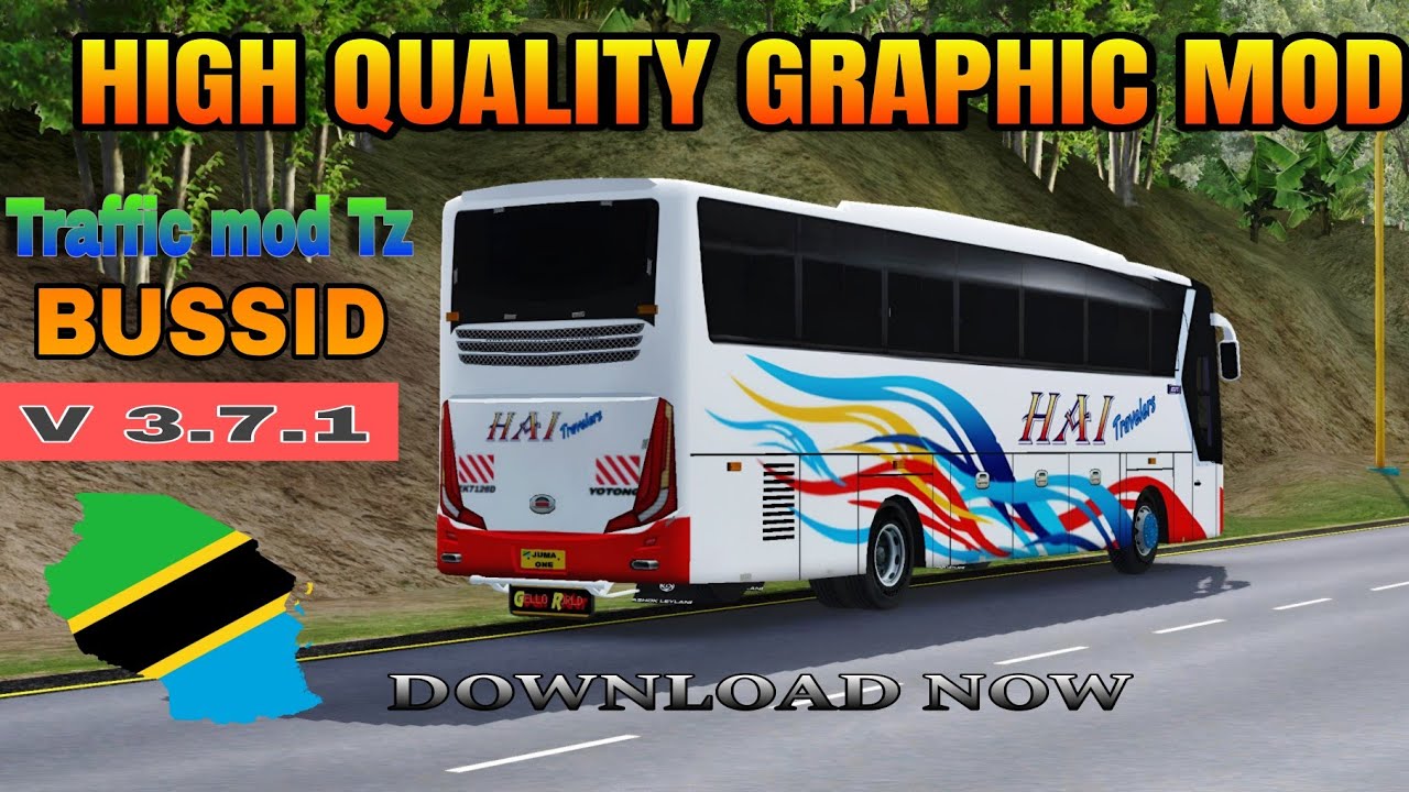 BUSSID V3.7.1 OBB QUALITY GRAPHICS || Traffic mod Tanzania Download ...