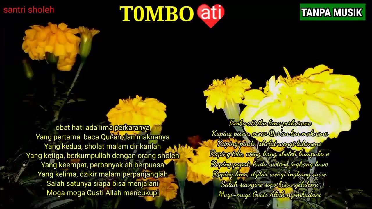 TOMBO ATI PUJIAN JAWA SUNAN BONANG - YouTube