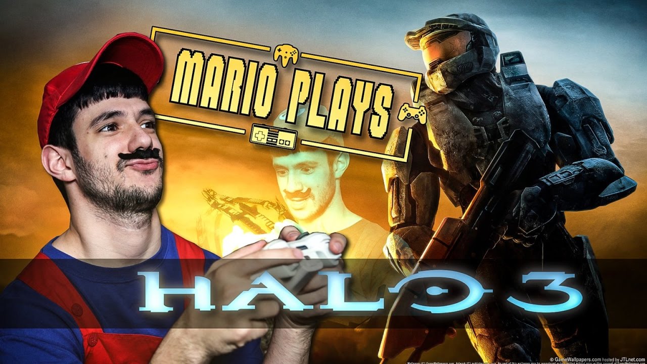Mario Plays: Halo 3 With Luigi - YouTube