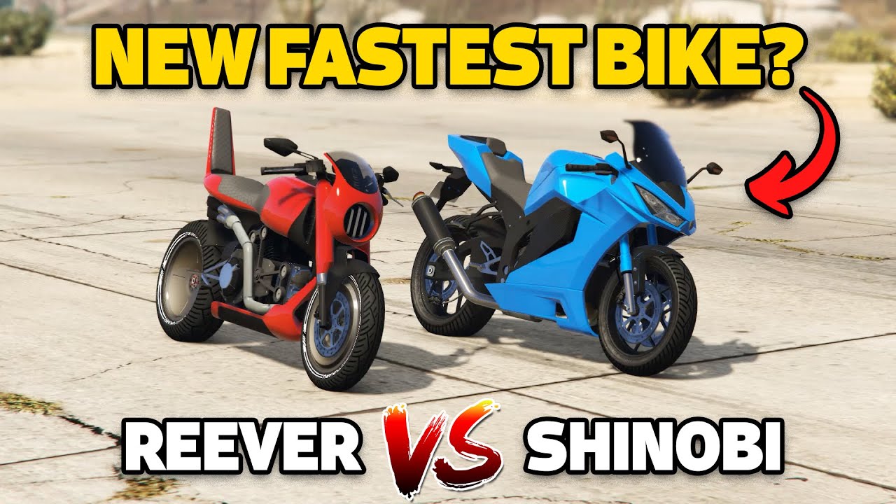 GTA 5 Online: REEVER VS SHINOBI (NEW FASTEST MOTORCYCLE?) - YouTube