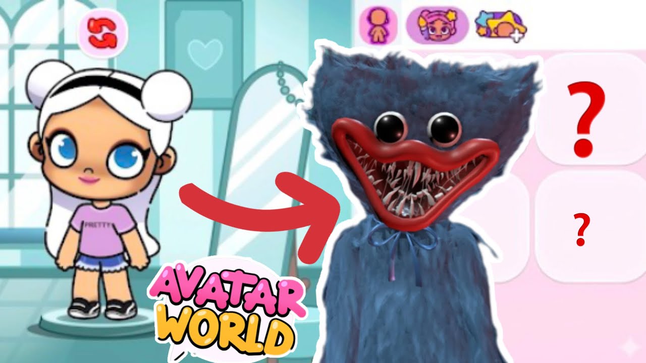 How to make Huggy Wuggy in Avatar World 🆕Poppy Playtime chapter 5 - YouTube
