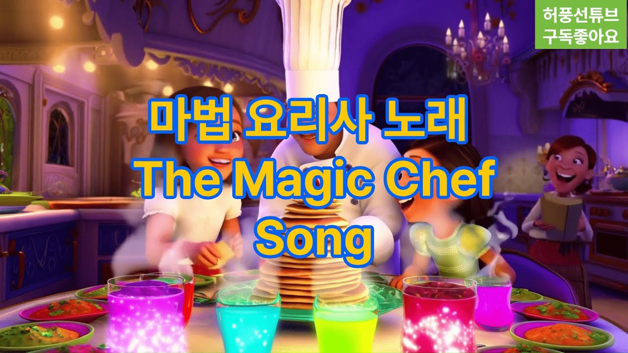 마법 요리사 노래 The Magic Chef #영상 동요 #뮤직 비디오 #애니메이션 #가족 #animation #영어학원 #음악 ...