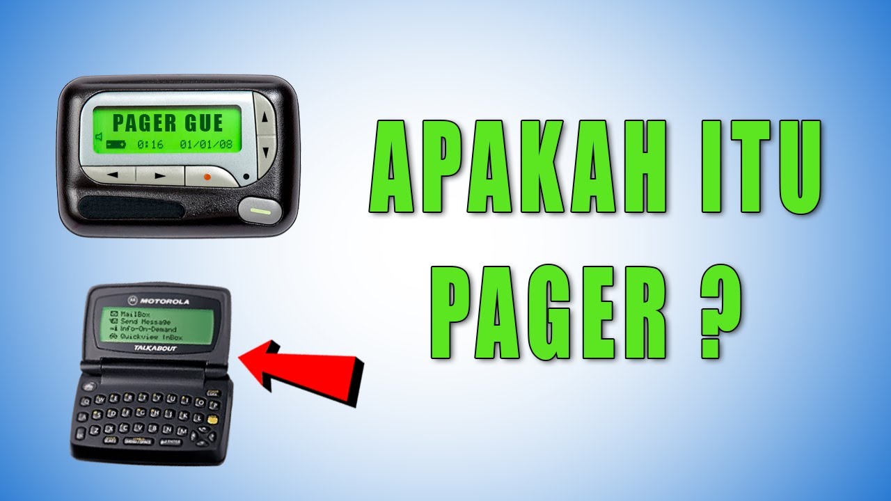 APAKAH ITU PAGER ? - YouTube