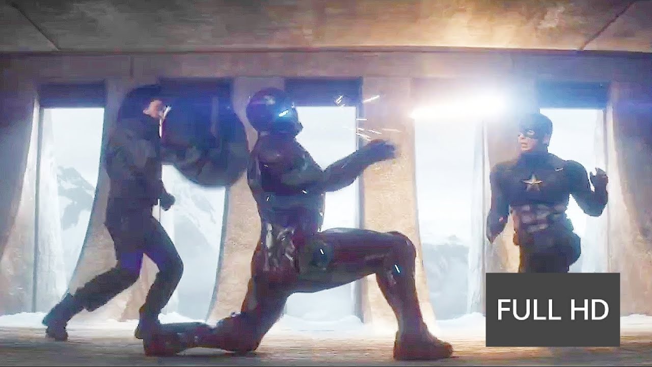 IRONMAN VS CAPTAIN AMERICA & WINTER SOLDIER (BUCKY) Fight Scene ...