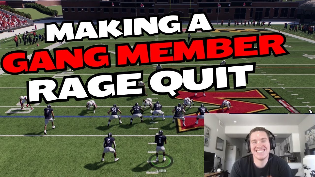 Making A Gang Member Rage Quit | College Football 25 - YouTube
