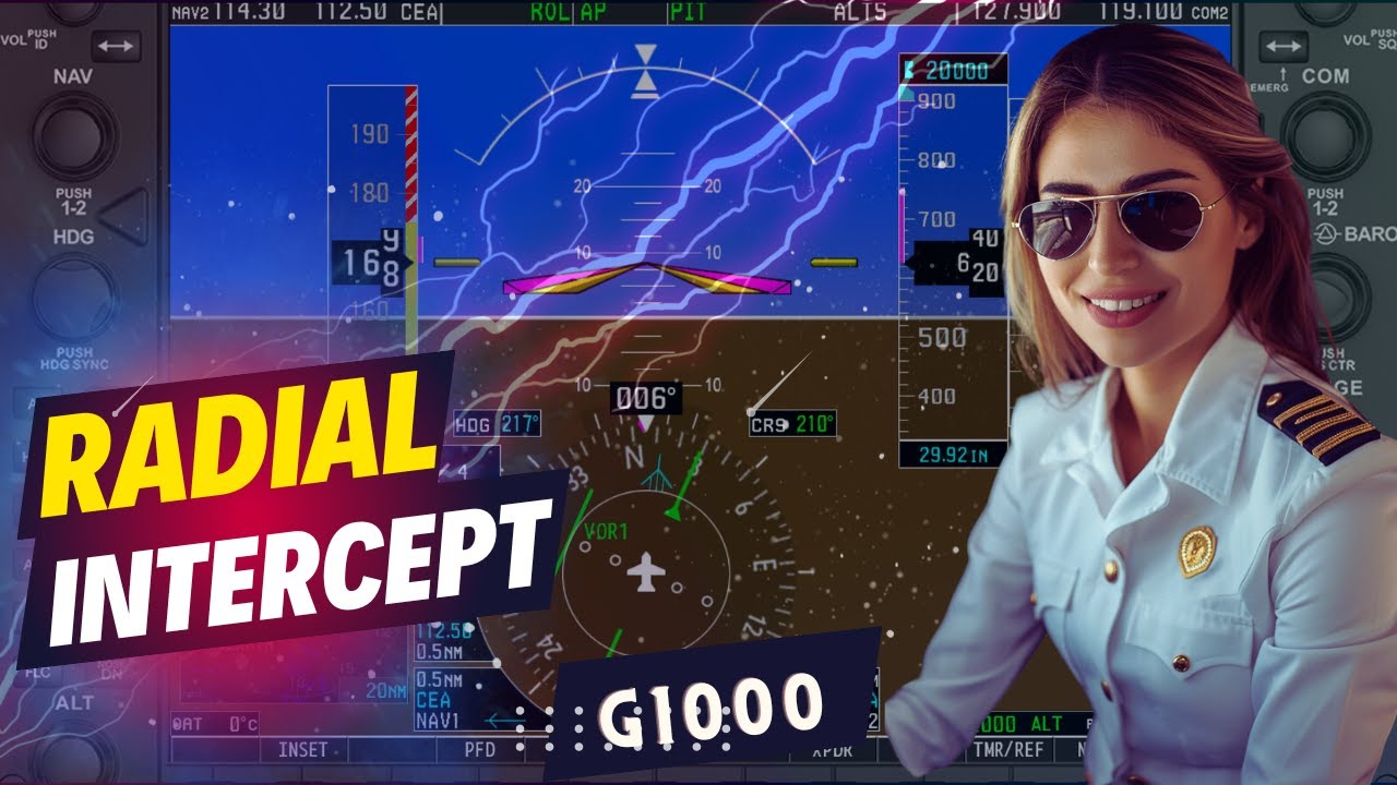 Radial Interception - How to fly IFR / Course Lecture - Garmin G1000 by ...