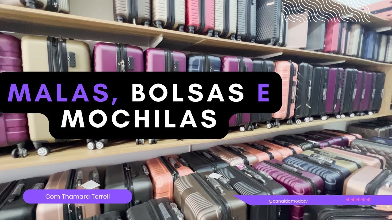 Diversidade de Malas e Mochilas no Brás - YouTube