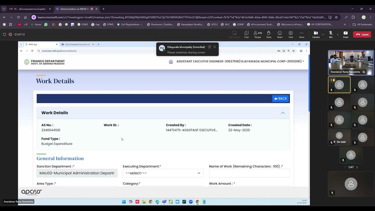 Demonstration on NIDHI Works Module 2 - YouTube