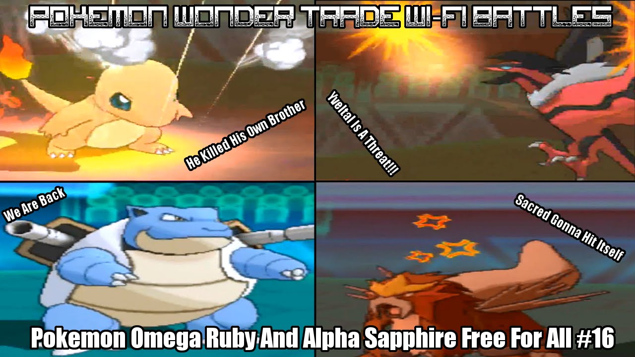 Pokemon Omega Ruby And Alpha Sapphire Wonder Trade Wi-Fi Battles #16 ...