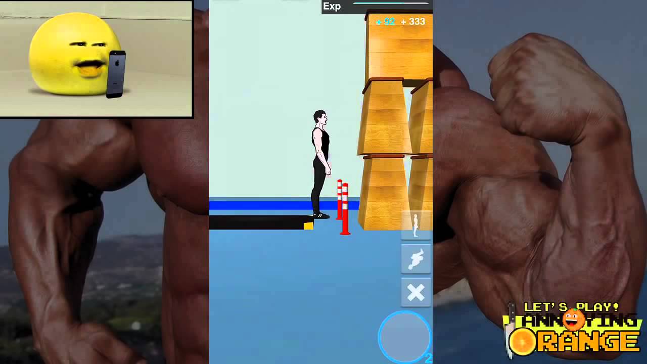 Annoying Orange Let's Play Grapefruit Fails At Backflip Madness - YouTube