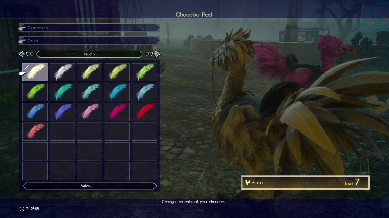 Final Fantasy XV - chocobo colors! - YouTube